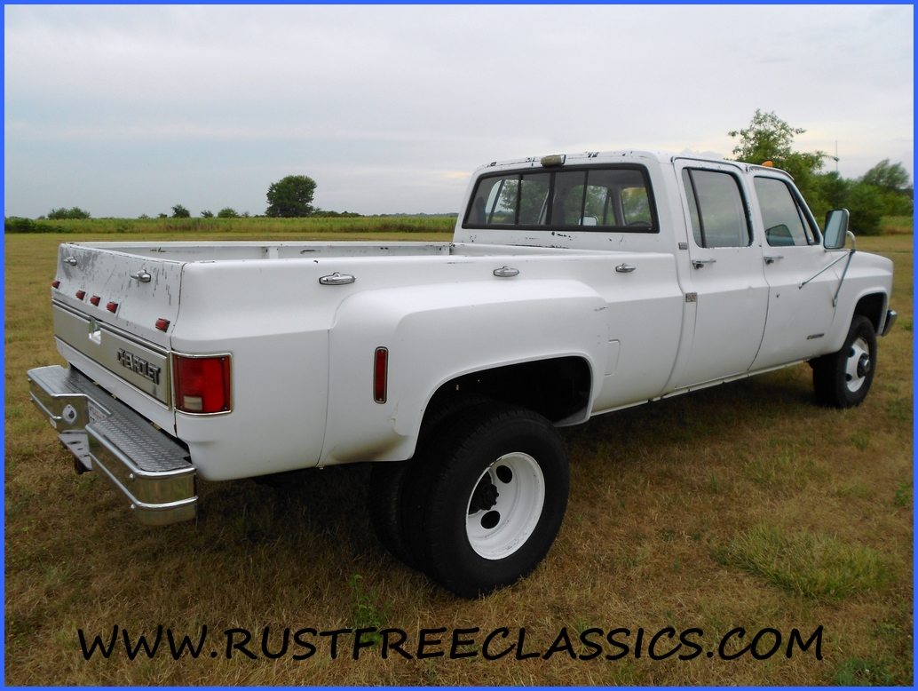 1991 91 Chevrolet Chevy Crew Cab Dually K30 V30 3500 1 one ton 4x4 Four ...